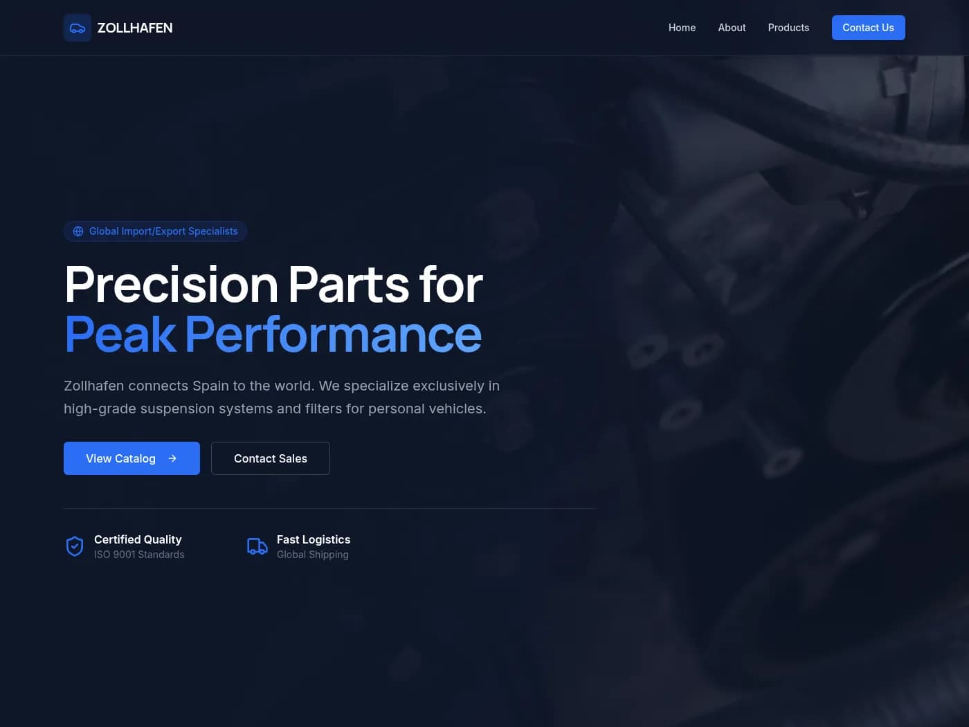 Zollhafen Car Parts Web Portal