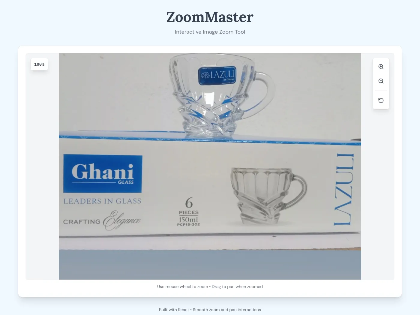 ZoomMaster: Interactive Image Zoom Tool
