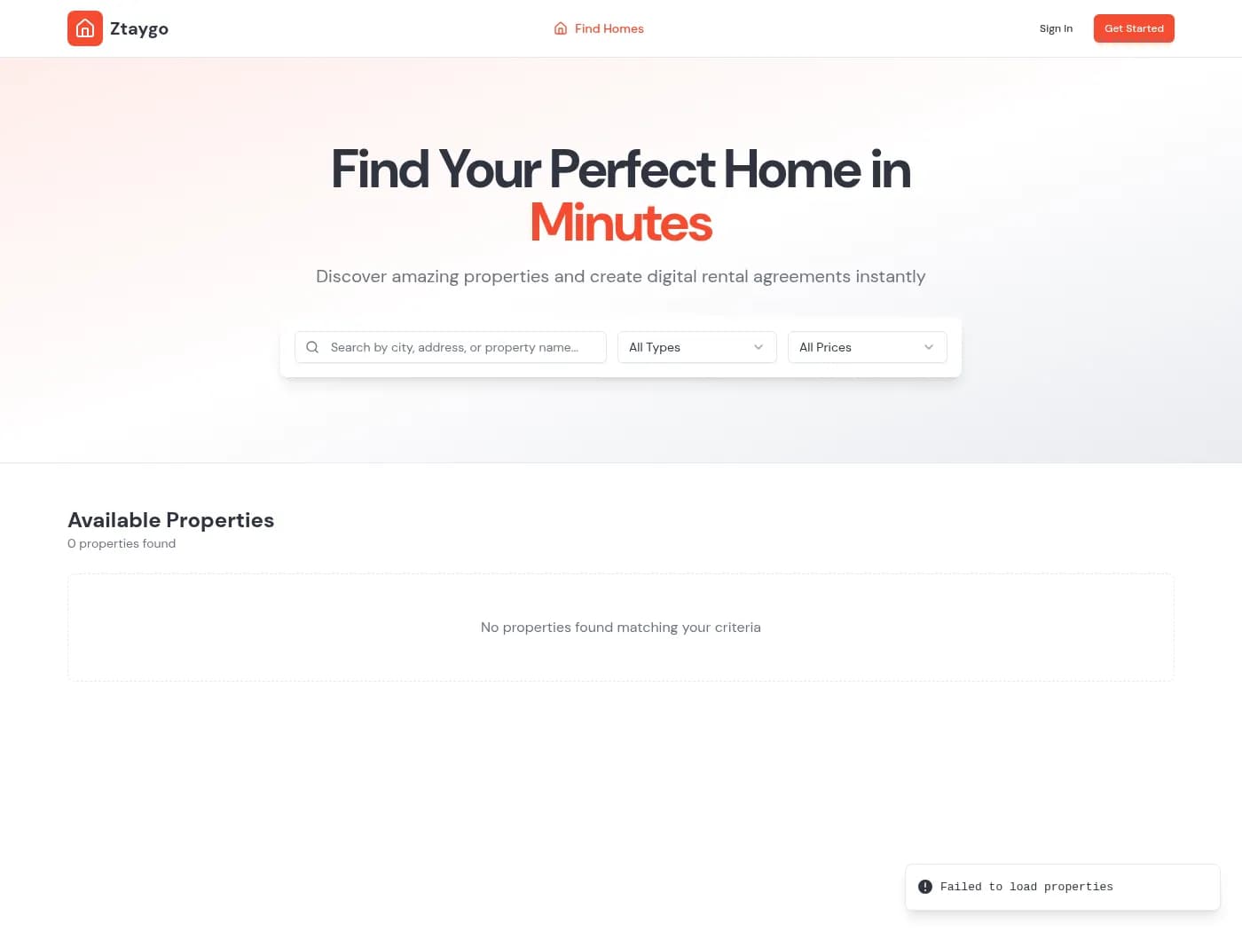 Ztaygo: Property Finder & Instant Digital Rental Agreements