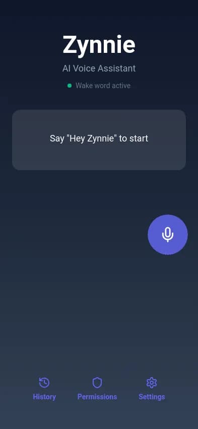 Zynnie: AI Voice Assistant for Android Device Control