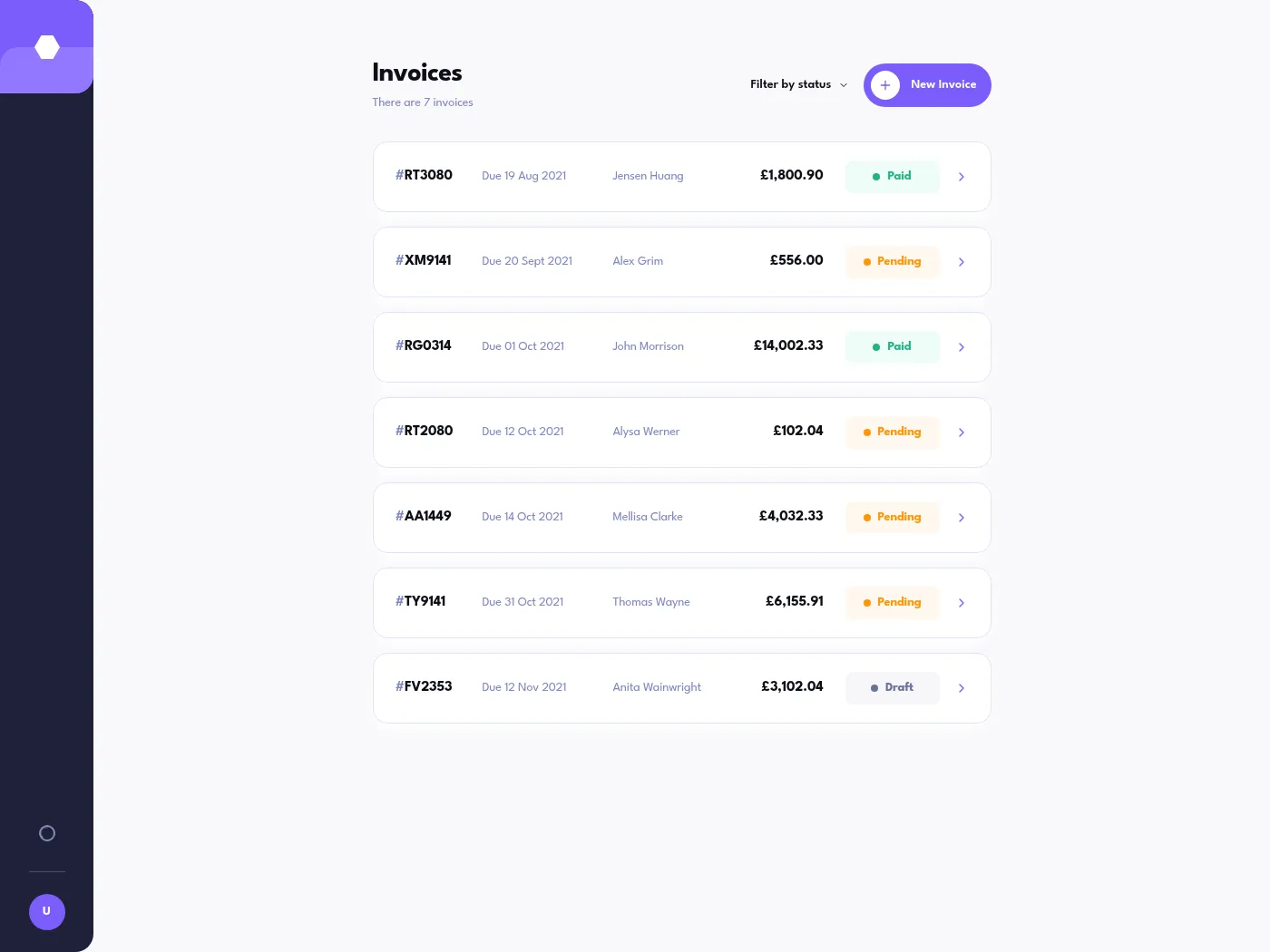 Simple Invoice App | Built with Blink
